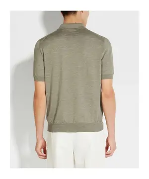 Zegna Blended Polo Shirt - Nude