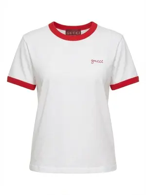 Gucci Embroidered Jersey T-shirt