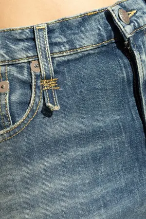 R13 Vintage Effect Wide-leg Jeans - Blue