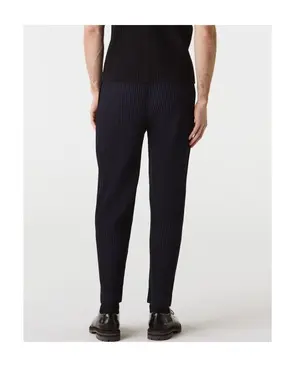 Issey Miyake Homme Plissé High Waisted Cropped Pleated Trousers