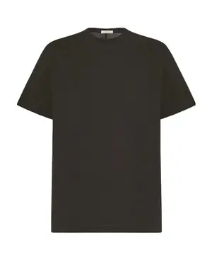 THE ROW Crewneck Straight Hem T-shirt - Swallowtail Ash