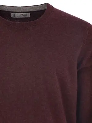 Brunello Cucinelli Crewneck Knitted Jumper - Red