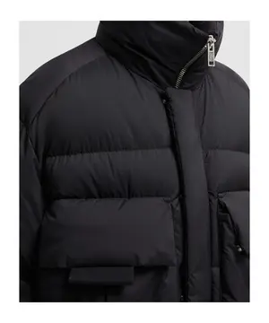 Moncler Cropped Hooded Down Jacket