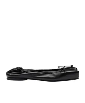 Jacquemus Bow Detail Square Toe Flats