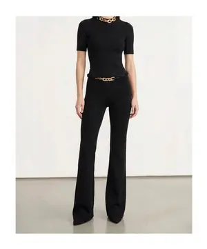 Rabanne Chain Detail Knitted Top