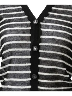 Dior Striped Long-sleeved Cardigan