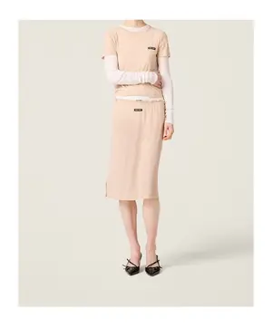 Miu Miu Short-sleeved Crewneck T-shirt