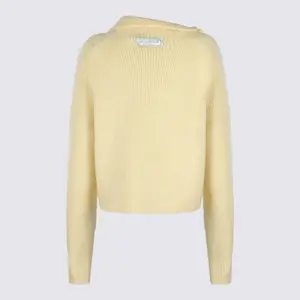 Jacquemus Cropped Turtleneck Jumper - Light Yellow