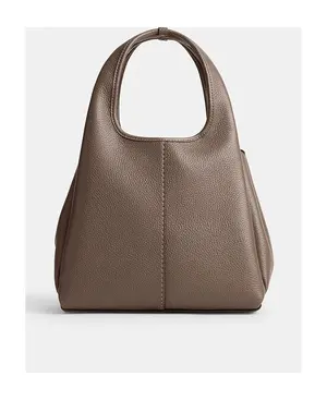 COACH Lana Pebbled Leather Tote Bag - Brown