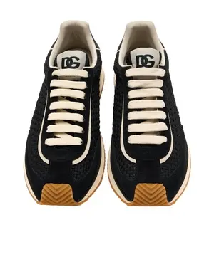 Dolce & Gabbana Interwoven Logo Patch Sneakers