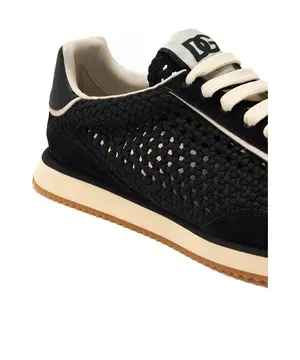 Dolce & Gabbana Interwoven Logo Patch Sneakers