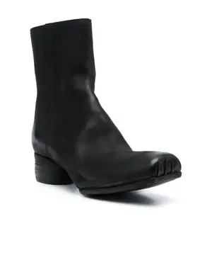 UMA WANG Leather Zip-up Ankle Boots