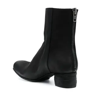 UMA WANG Leather Zip-up Ankle Boots