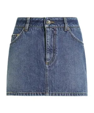 Dolce & Gabbana Vintage Effect Denim Skirt