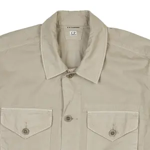 C.P. COMPANY Lens-detail Cotton Shirt - Nude