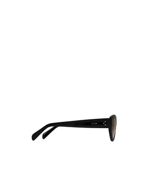 Celine Acetate Cat Eye Sunglasses - Black