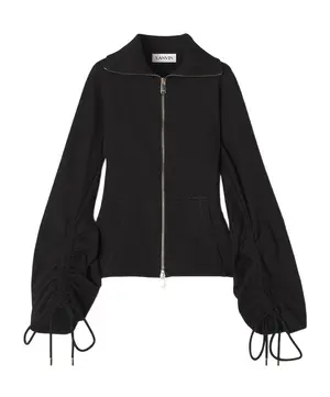 LANVIN Fitted Zipped Jacket With Drawstring Cuffs