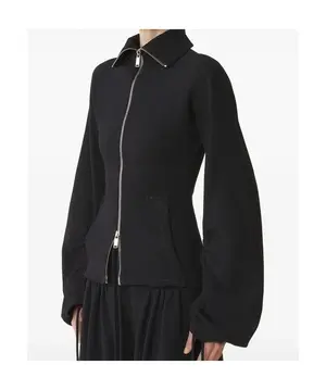 LANVIN Fitted Zipped Jacket With Drawstring Cuffs