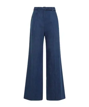 Gabriela Hearst Wide Leg Trousers With Belt