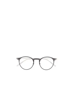 Montblanc Eyewear Round Full-rim Glasses And Frames - Gray