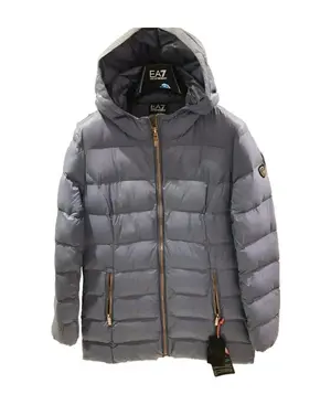 EA7 Hooded Zip-up Puffer Jacket