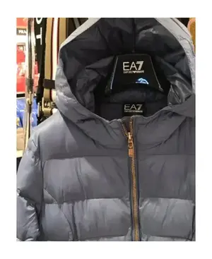EA7 Hooded Zip-up Puffer Jacket