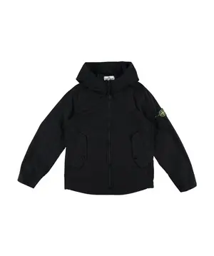 Stone Island Hooded Jacket With Zip Fastening And Flap Pockets