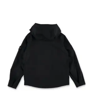 Stone Island Hooded Jacket With Zip Fastening And Flap Pockets