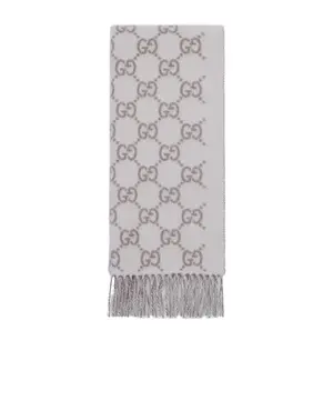 Gucci Gg Scarf - Grey