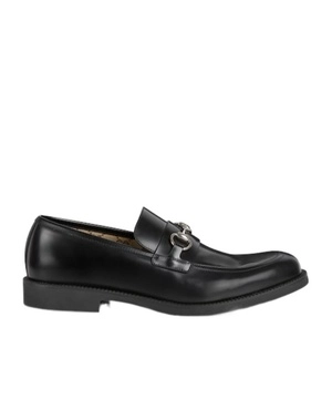 Gucci Gucci Horsebit Detailed Loafers Black