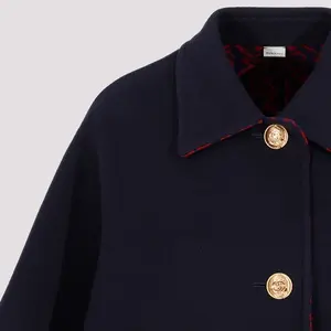 Gucci Reversible Coat With Interlocking Double G Anchor Buttons
