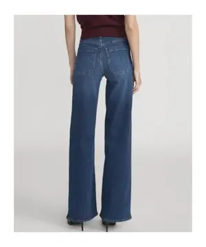 FRAME Belt Loop Jeans High Waisted Straight Leg