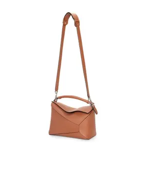 Loewe Puzzle Edge Zip-up Top Handle Bag - Tan