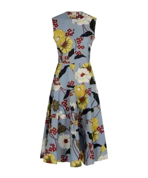 Marni Melodia Print Poplin Midi Dress