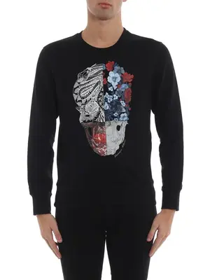 Alexander McQueen Graphic Print Long Sleeve Sweatshirt