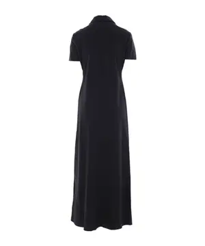 THE ROW Valenit Maxi Dress With Peak Collar And Short Sleeves