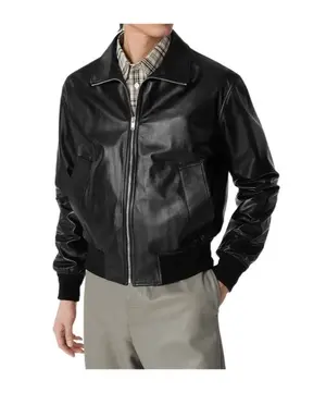 Bottega Veneta Zip-up Leather Blouson - Black