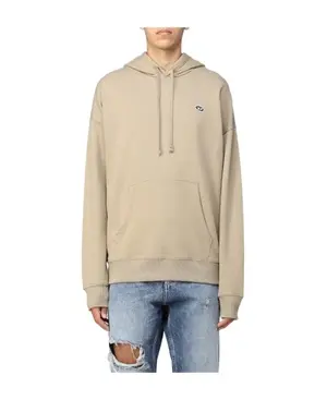 DIESEL® Logo Patch Drawstring Hoodie