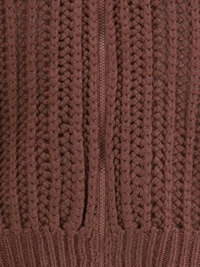 Brunello Cucinelli Openwork Ribbed Hooded Cardigan - No