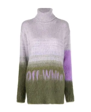 Off-White Helvetica Logo Turtleneck Jumper