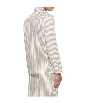 TEKLA Long-sleeved Pajama Shirt - White