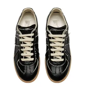 MAISON MARGIELA Replica Lace-up Sneakers - Black