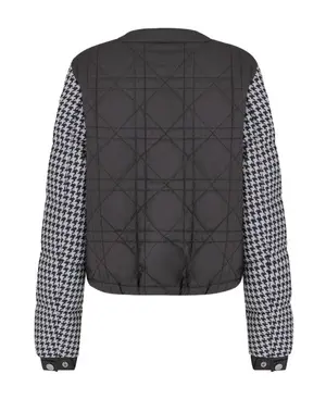 Dior Houndstooth Zip-up Jacket