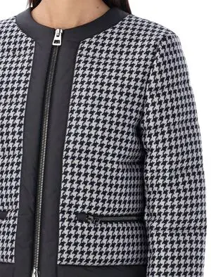 Dior Houndstooth Zip-up Jacket