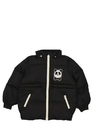 MINI RODINI Panda Zip-up Hooded Jacket