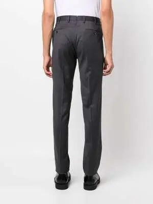 PT TORINO Slim-cut Tailored Trousers - Black