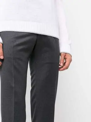 PT TORINO Slim-cut Tailored Trousers - Black