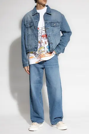 Jacquemus Collared Button-up Denim Jacket - Blue