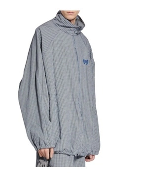 Balenciaga Checked Zip-up Jacket