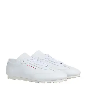 Marni Nappa Leather Softy Soccer Sneaker - White